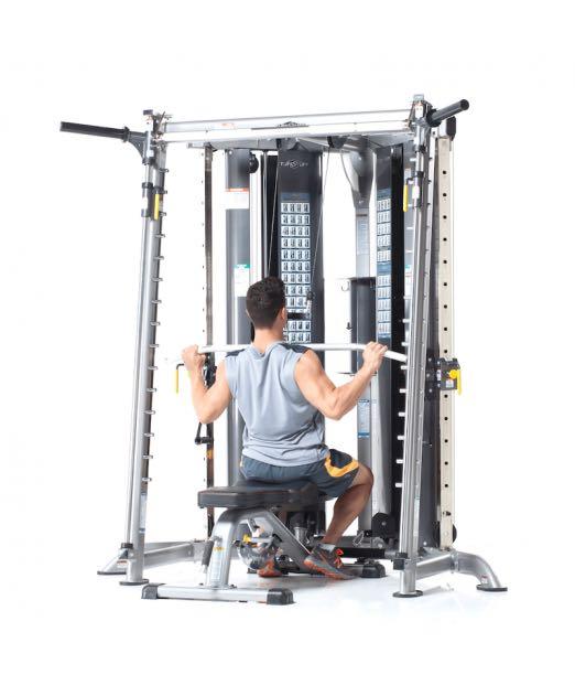 TUFFSTUFF EVOLUTION CORNER MULTI-FUNCTIONAL TRAINER WITH SMITH PRESS ...
