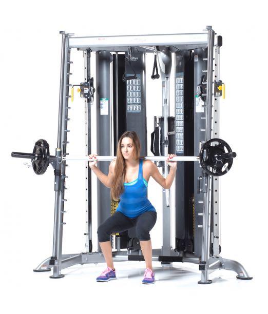 TUFFSTUFF EVOLUTION CORNER MULTI-FUNCTIONAL TRAINER WITH SMITH PRESS ...