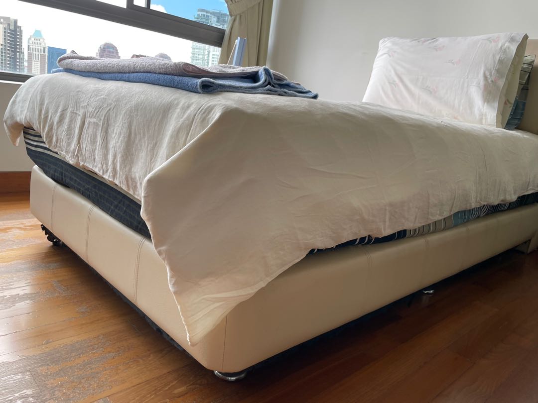 Used Super Single Bed With Mattress, Furniture & Home Living, Furniture ...