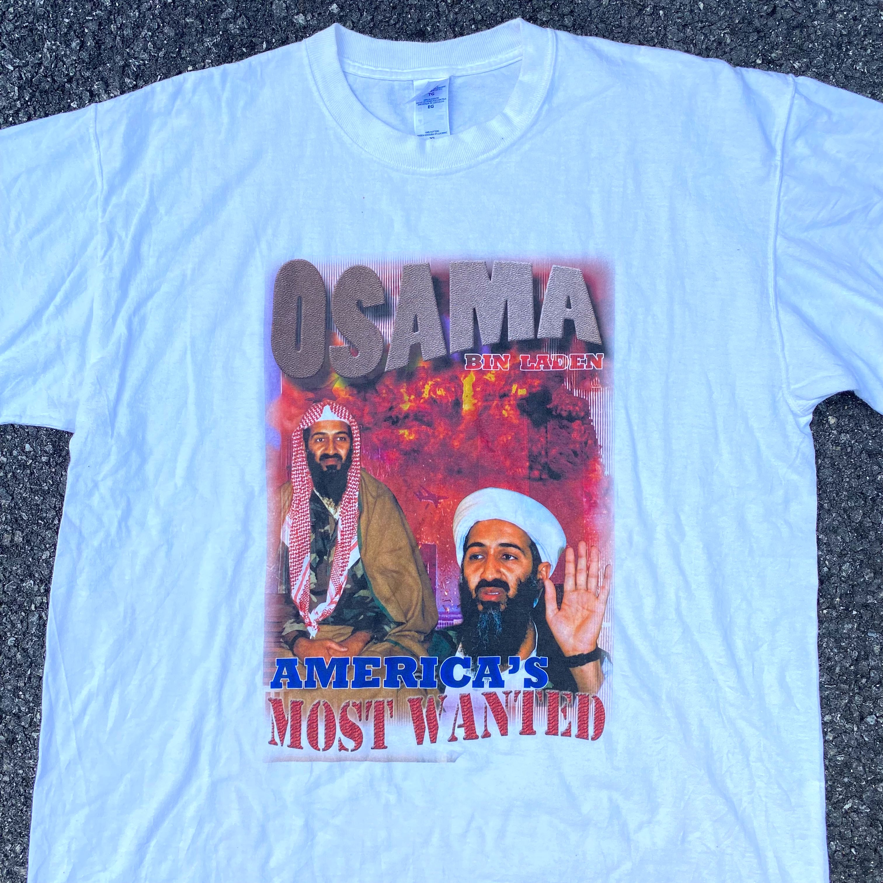 Vintage Osama Bin Laden Tshirt Vtg Rap Tee, Men's Fashion, Tops & Sets ...