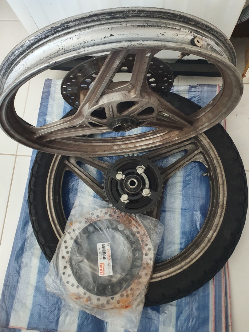 Yamaha YBR 125 Rims, Motorcycles, Motorcycle Accessories on Carousell