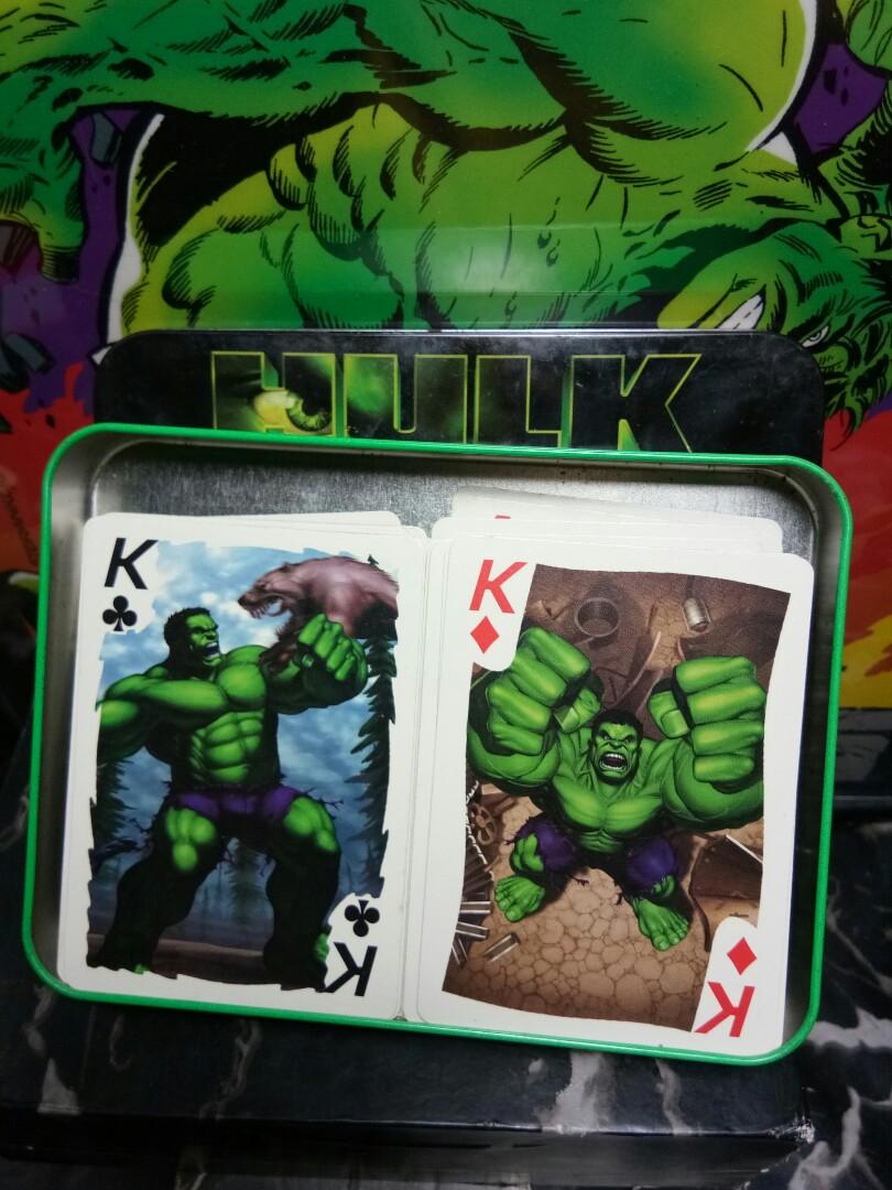 2003 The Incredible Hulk Collector Tin With 2 Decks of Playing Cards ...