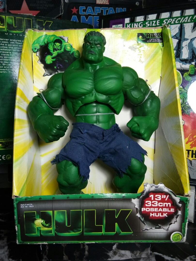 2003 Toybiz The Incredible Hulk The Movie Poseable Hulk 13" Inch Tall ...