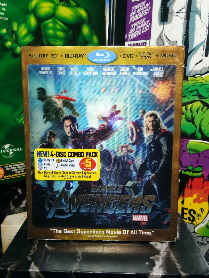 4-Disc Combo Pack Marvel's Avengers Target Exclusive Bluray Blu-Ray 4 ...