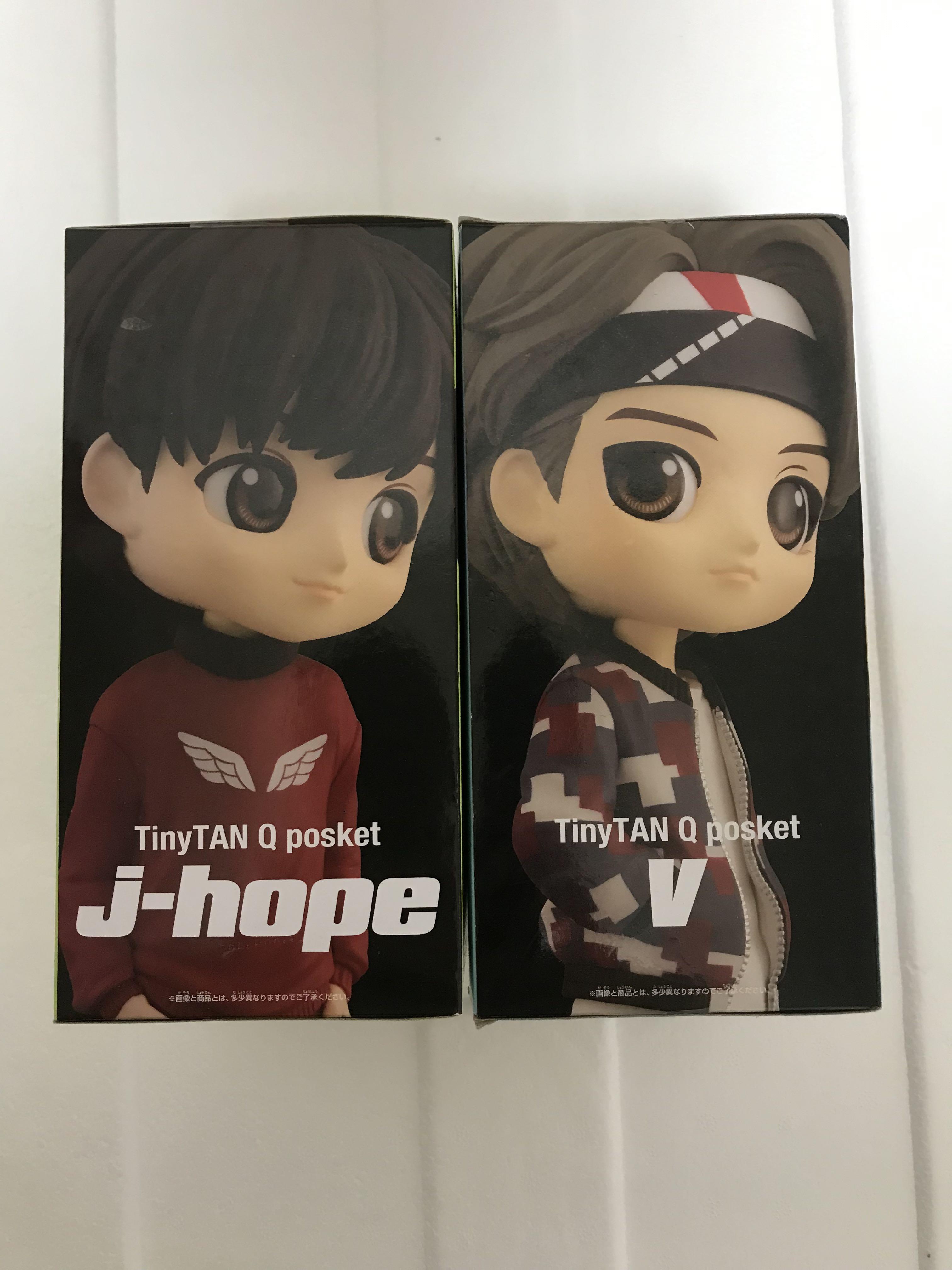 日版 八角靚盒 BTS Qposket防彈少年團 Tiny TAN J-hope V A色 原色模型 figure, 興趣及遊戲, 玩具 ...