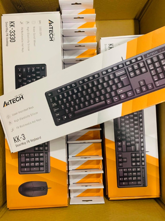 A4Tech KK-3 Wired Keyboard Black USB, Computers & Tech, Parts ...