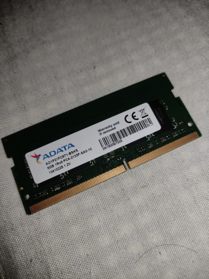 Adata Laptop 8gb Single stick RAM DDR4 2133, Computers & Tech, Laptops ...