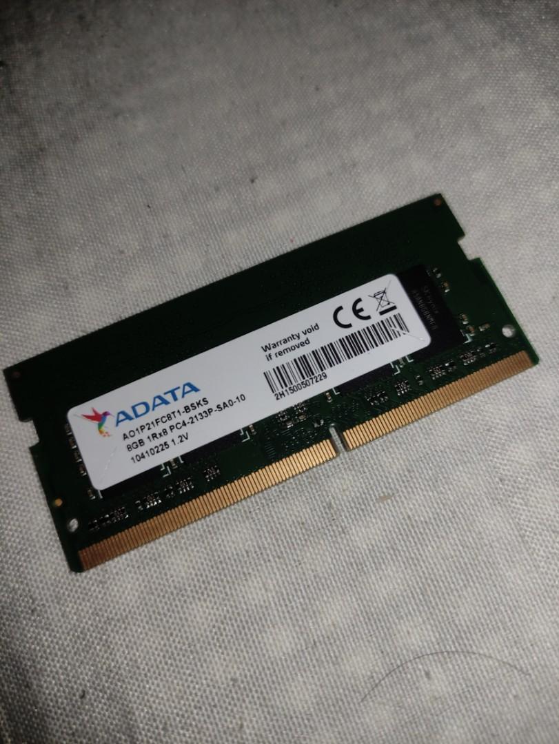 Adata Laptop 8gb Single stick RAM DDR4 2133, Computers & Tech, Laptops ...