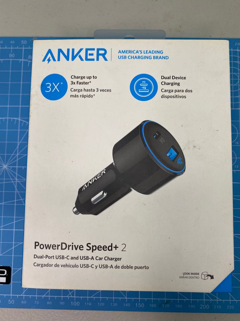 Anker powerDrive speed +2 car charging port, Mobile Phones & Gadgets ...