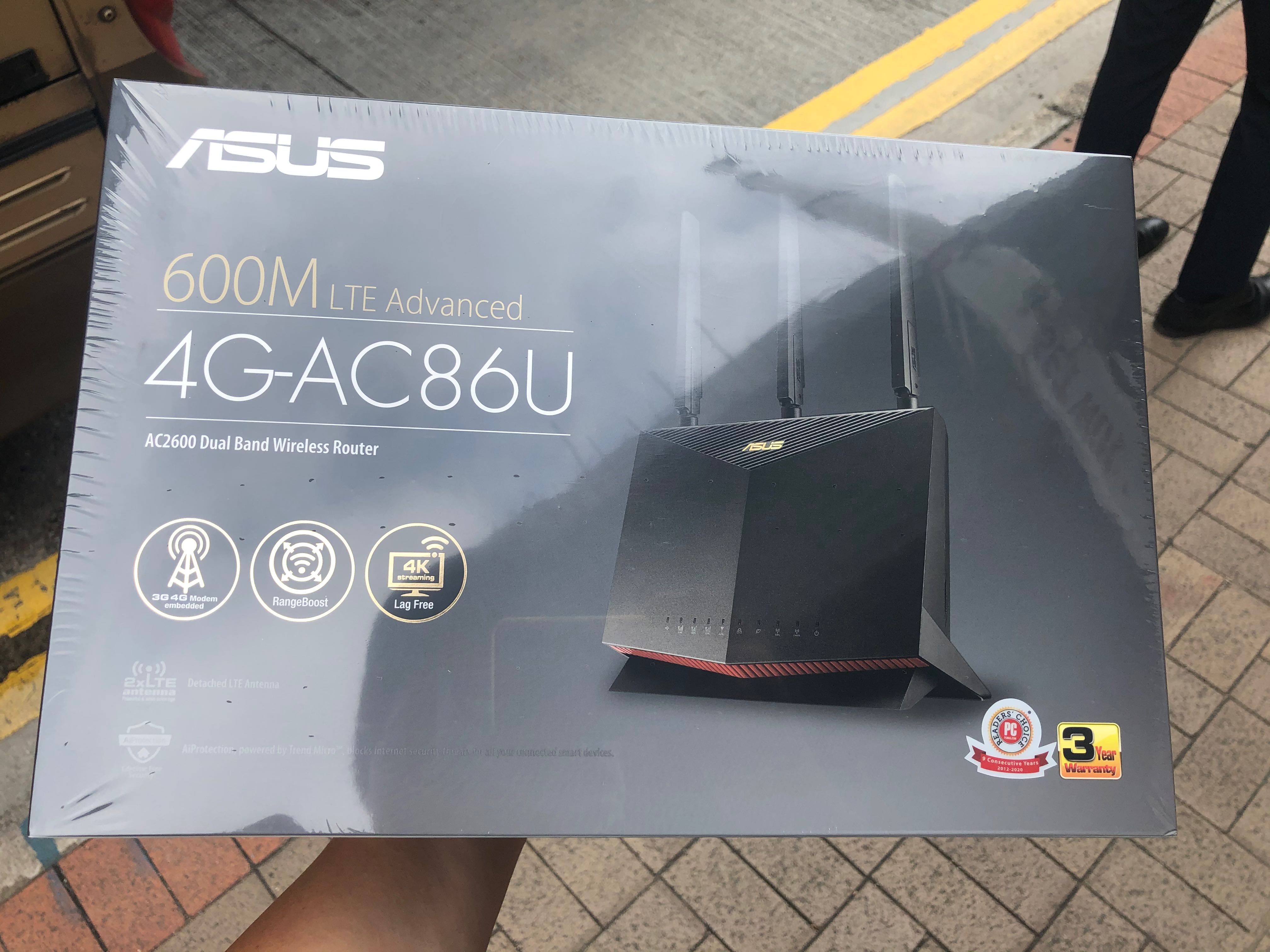 ASUS 4G-AC86U 4G router, 電腦＆科技, 電腦周邊及配件, Wifi及上網相關產品 - Carousell