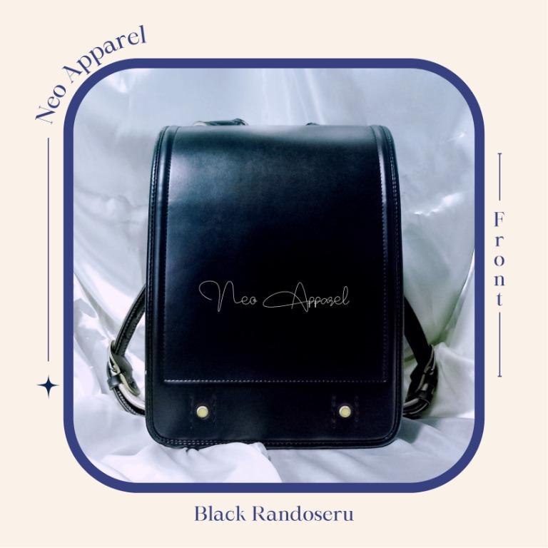 Authentic Black Randoseru w/ Dark Blue Interior Japanese Backpack, Men ...