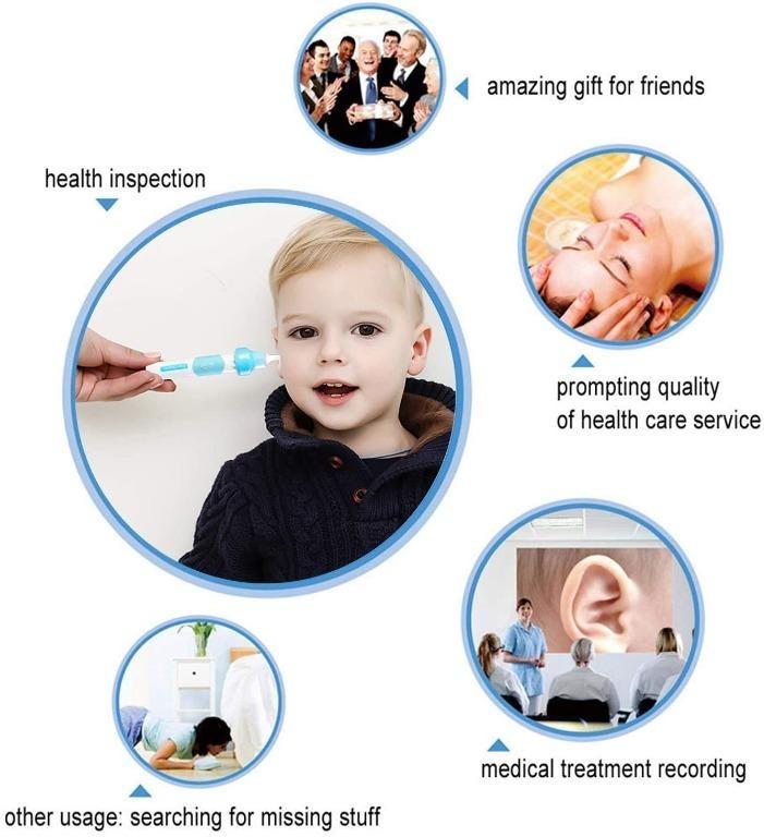 Branded PINPOXE Portable Automatic Electric Vacuum Ear Wax, Ear Vacuum ...