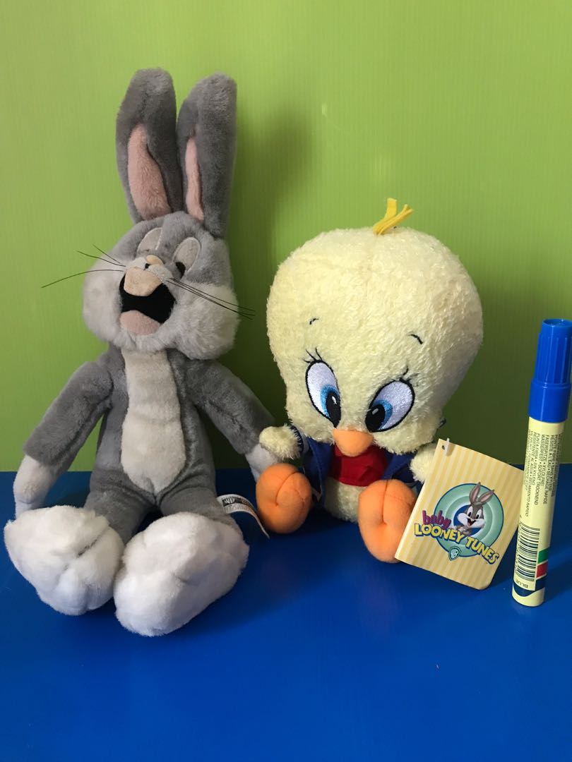 Bugs bunny & Tweety bird plush, Hobbies & Toys, Collectibles ...