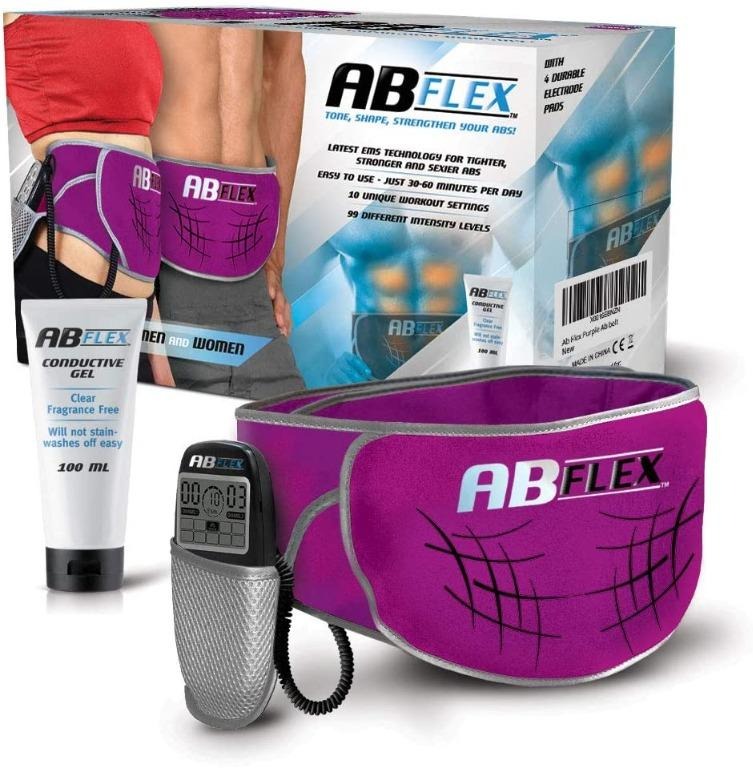 [C1177] ABFLEX Ab Toning Belt for Slender Toned Stomach Muscles, Remote ...