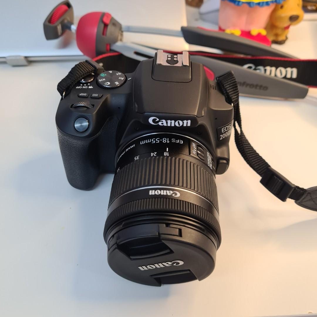 Canon EOS 200D Mark II with EF-S 18-55mm F4-5.6 IS STM DSLR Camera ...