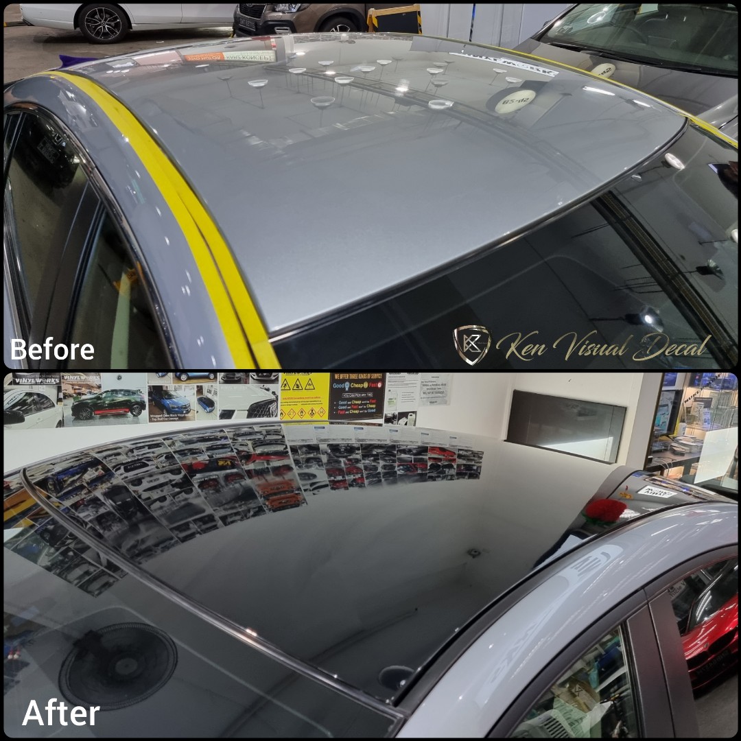 Car Wrap - Mazda 6 roof wrap ultra high gloss black, Car Accessories ...
