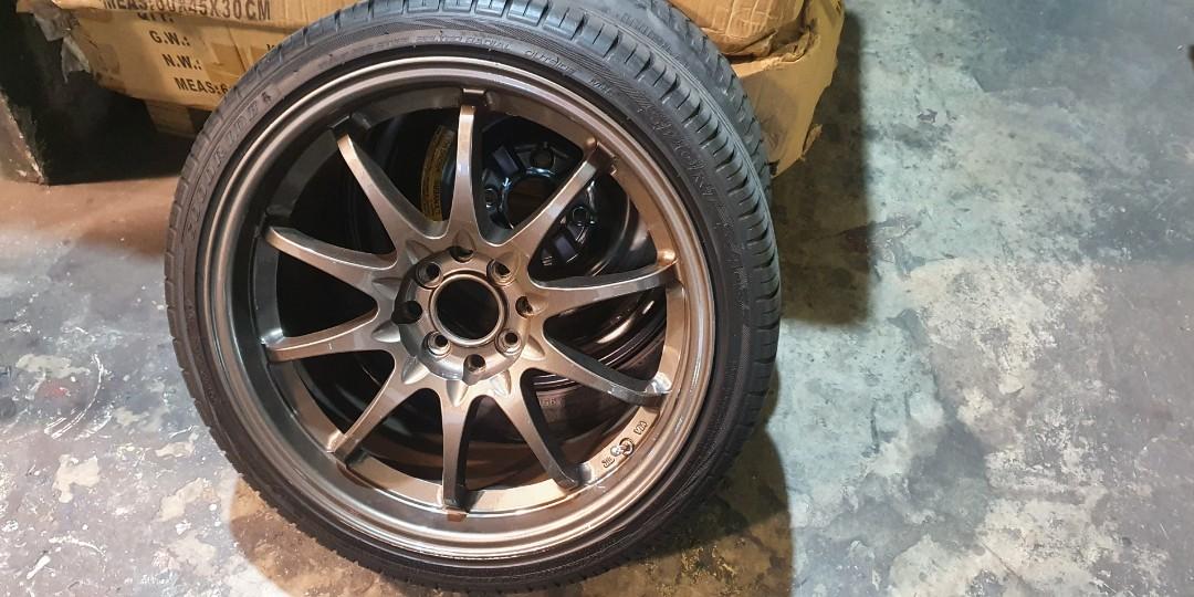 Ce28 17 inch 4x114.3 / 4x100, Car Accessories, Tyres & Rims on Carousell