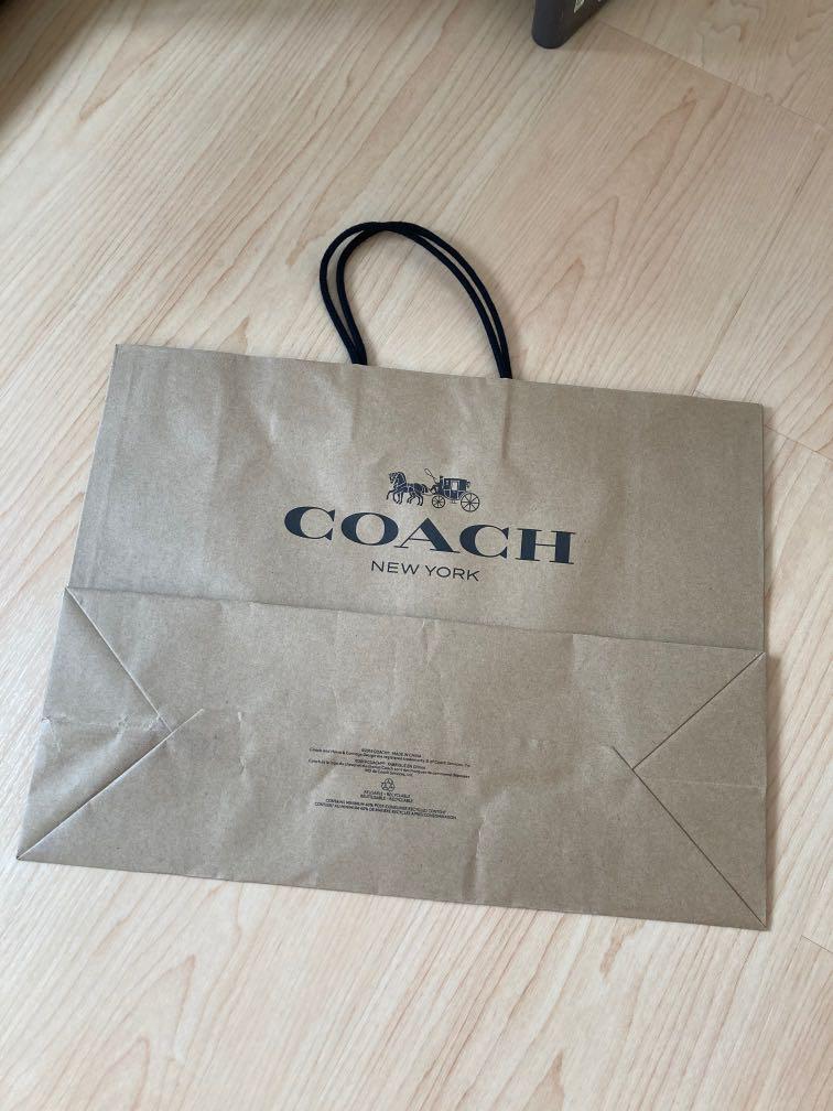 Coach paper bag, Women's Fashion, Bags & Wallets, Wallets & Card ...
