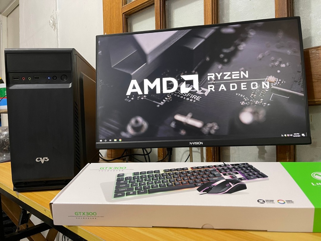 COMPUTER DESKTOP SET - RYZEN 3 3200G / FREE MONITOR 22' / AVR ...