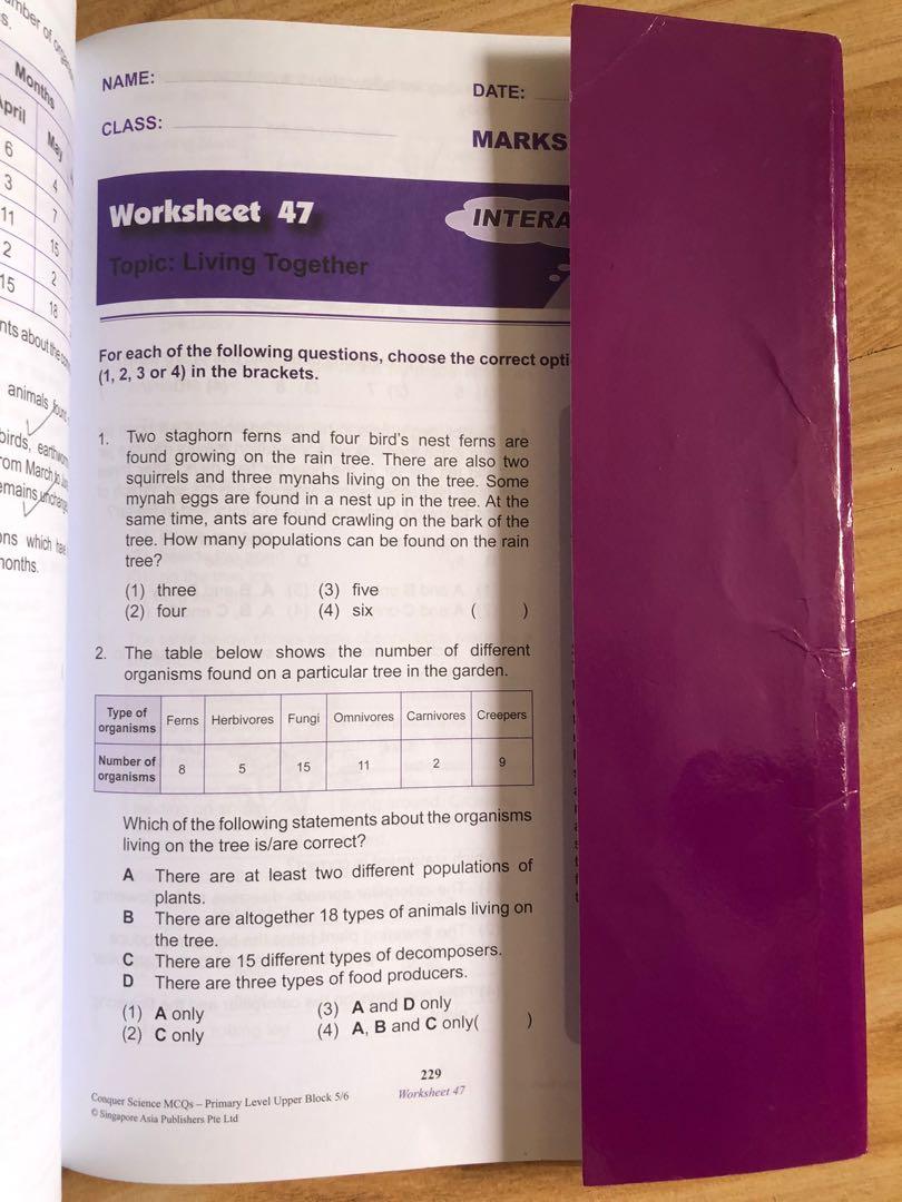 Conquer science MCQ p5/ p6, Hobbies & Toys, Books & Magazines ...
