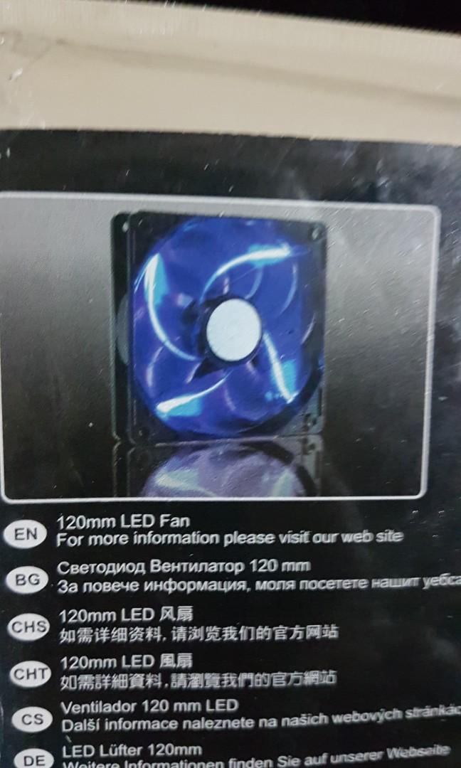 Cooler master blue led fan for pc, Computers & Tech, Parts ...