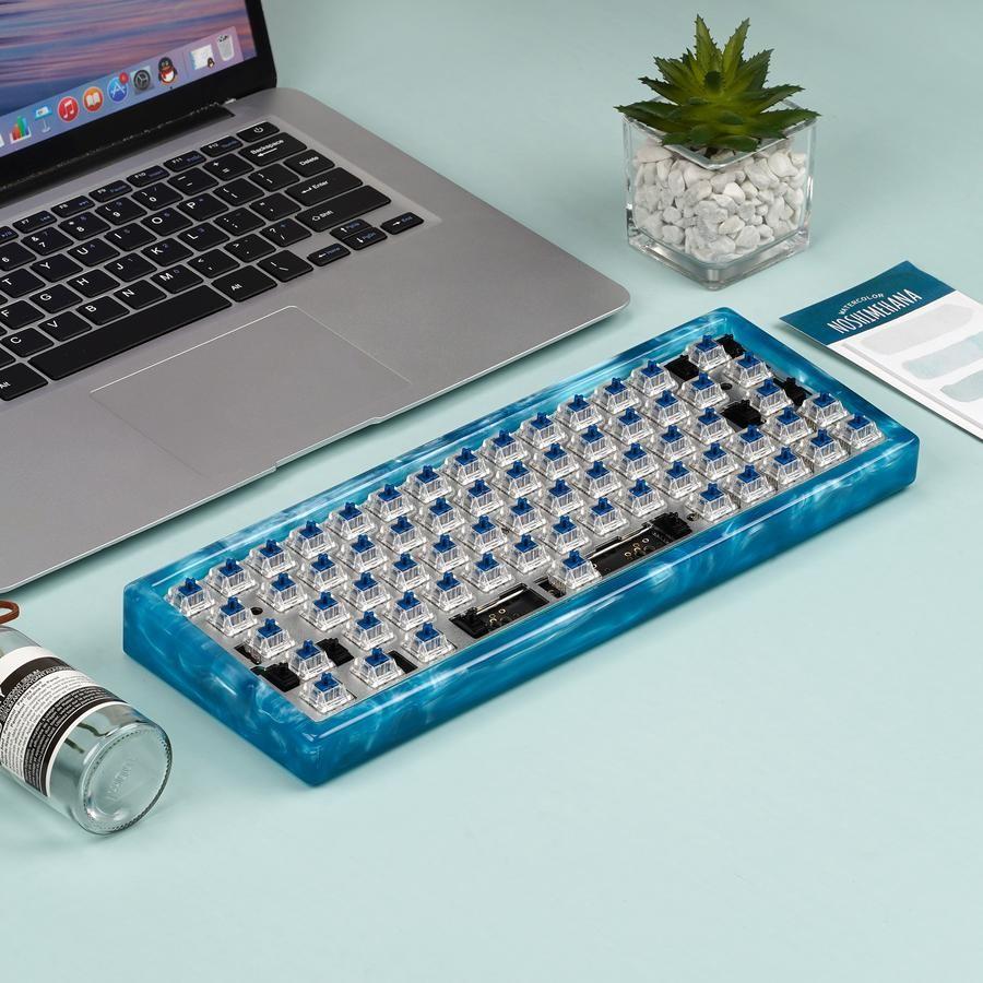 Custom Alopow Resin 60% Keyboard assembled by KBDFans, Computers & Tech ...