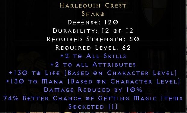 D2R | Diablo 2 Resurrected Shako Helm Perfect Topaz, Video Gaming ...