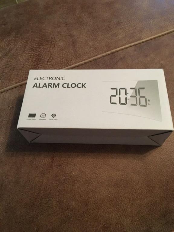 Electronic Alarm Clock HM430A 6 Level Brightness and Adjustable Volume ...
