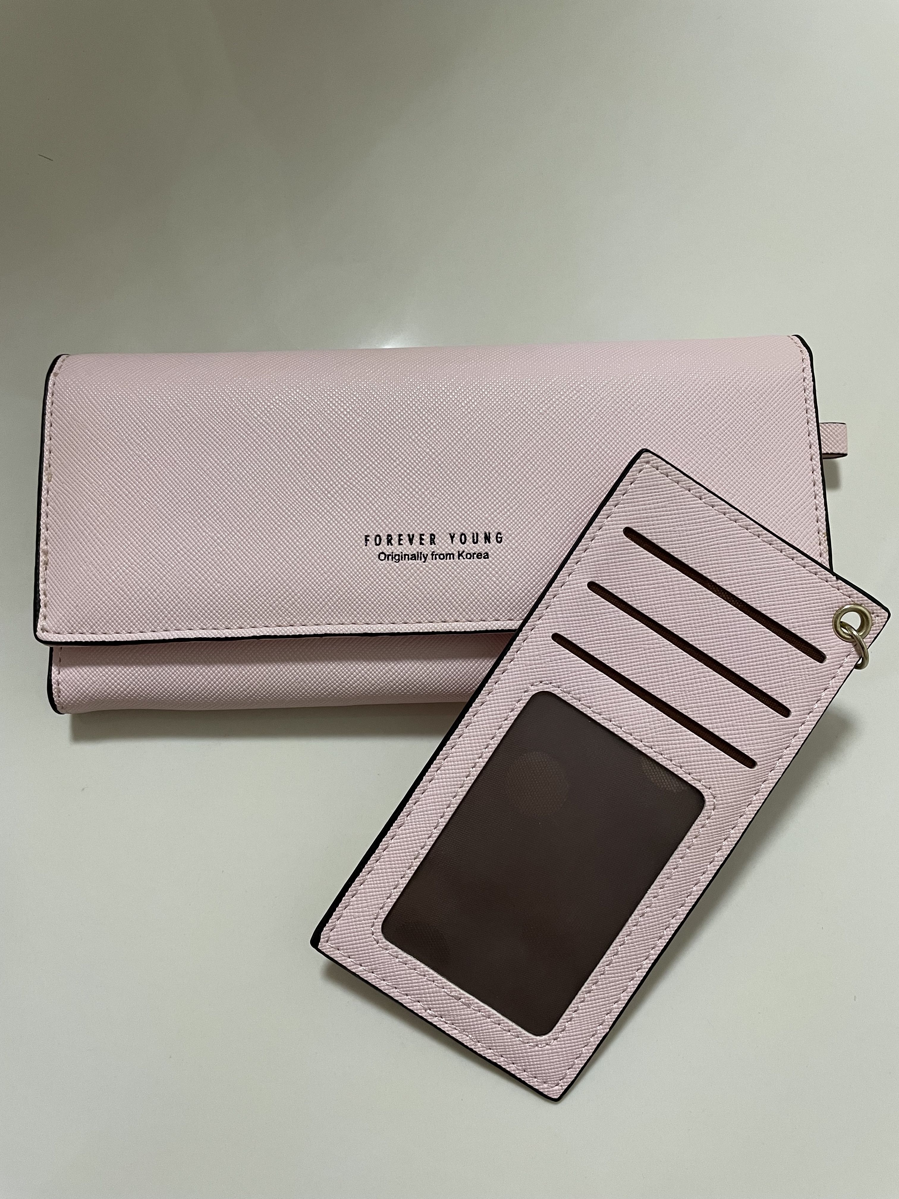 ‘Forever Young’ Long Wallet in Pink, Women's Fashion, Bags & Wallets ...