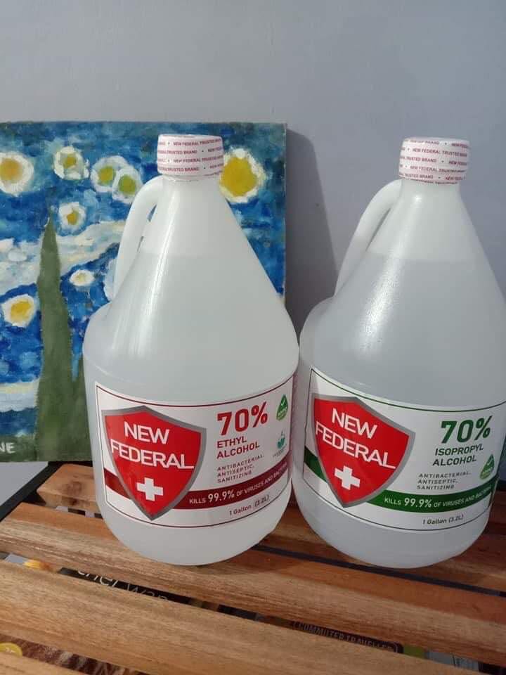 Gallon Alcohol, Health & Nutrition, Face Masks & Face Shields on Carousell