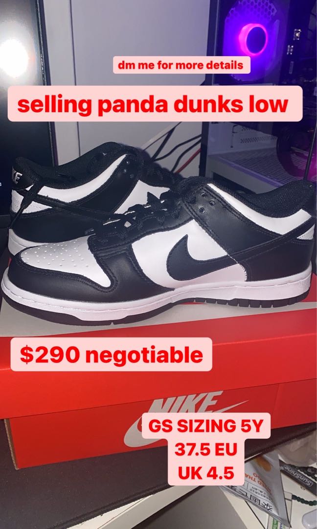GS PANDA DUNK AUTHENTIC BRAND NEW, Women's Fashion, Footwear, Sneakers ...