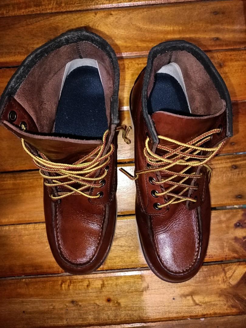 Hawkins Moc Toe Boots, Men's Fashion, Footwear, Boots on Carousell