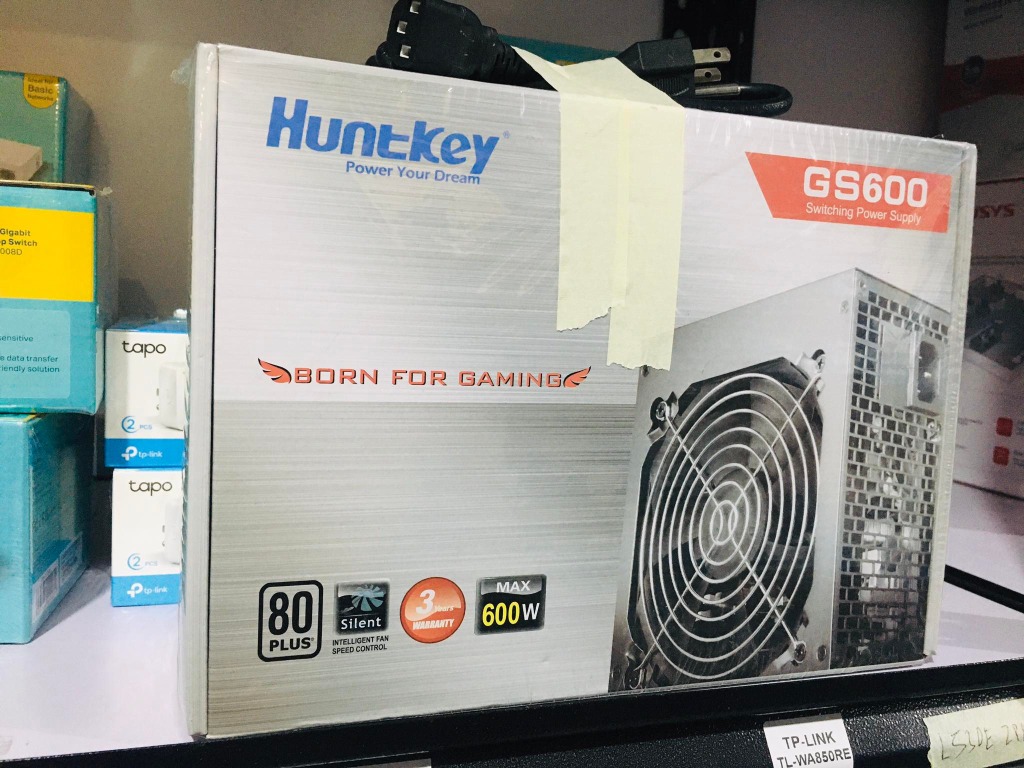 Huntkey GS Series GS 600 500 Watts Power Supply 80 Plus Certified True ...