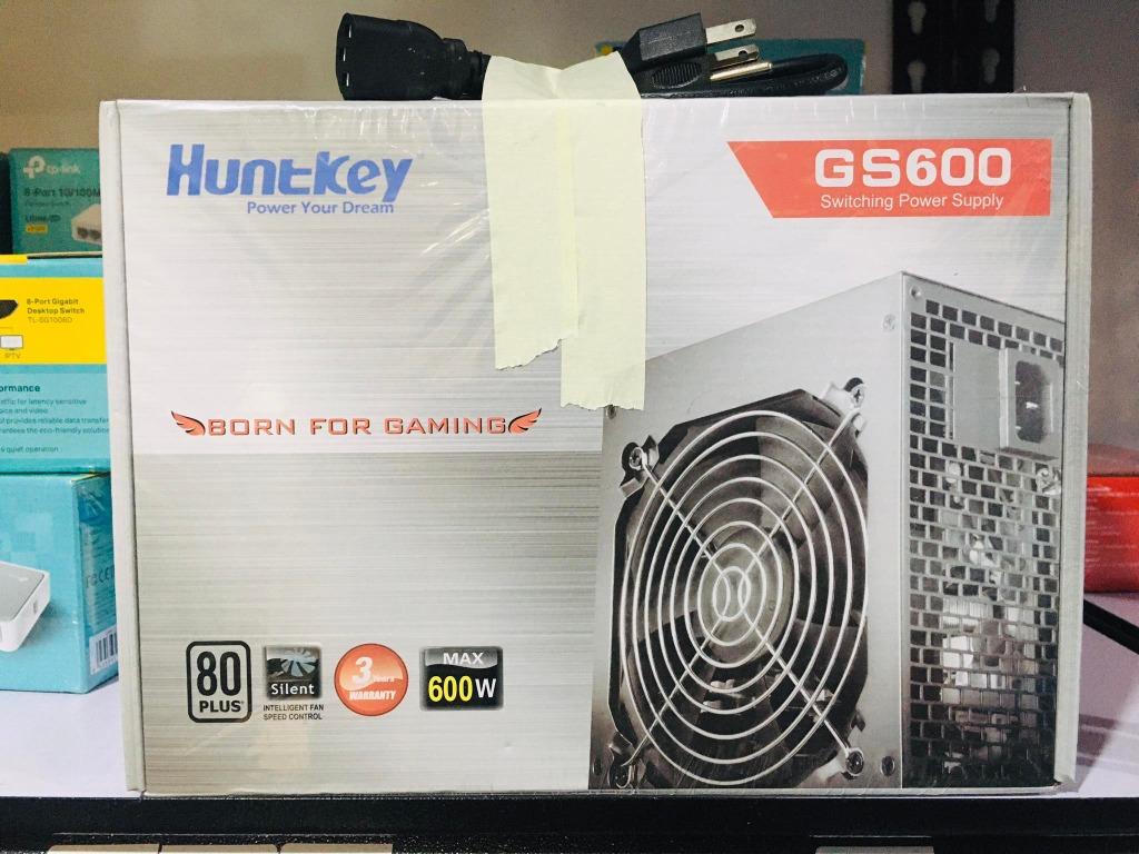 Huntkey GS Series GS 600 500 Watts Power Supply 80 Plus Certified True ...