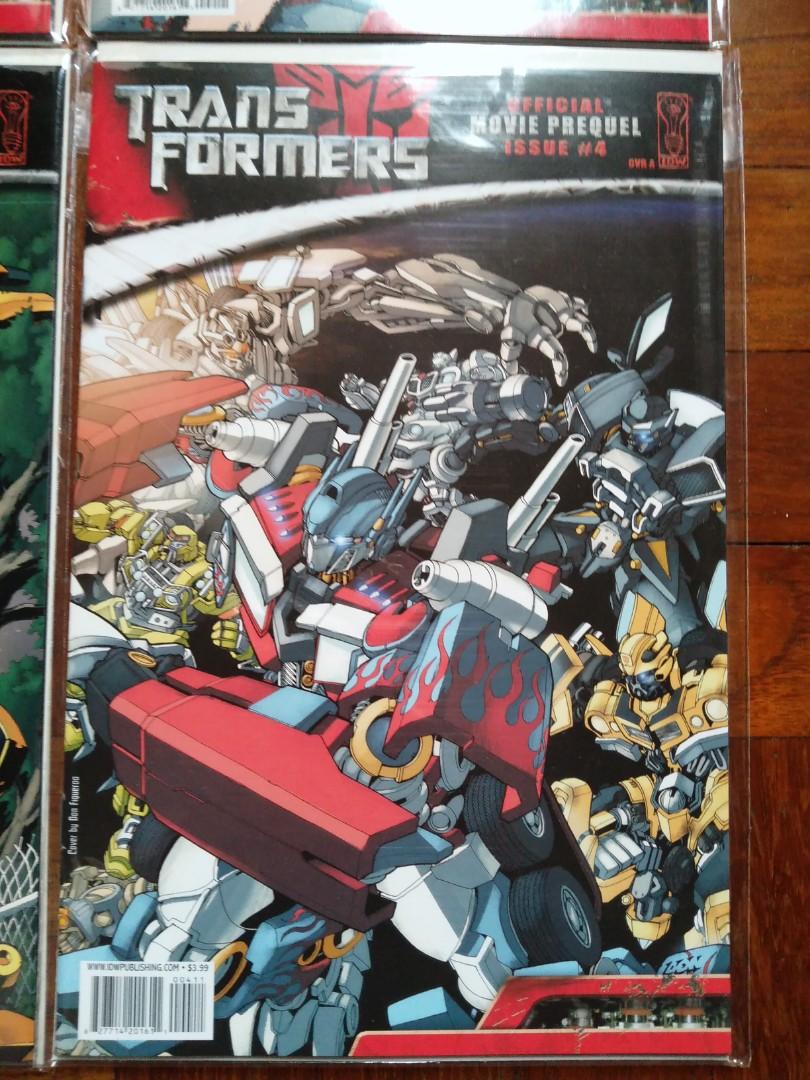 IDW Comics Transformers Movie 2007 Official Movie Prequel #1-4 Complete ...