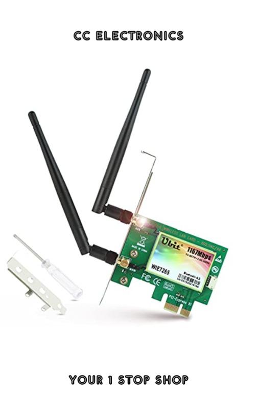 Instock Ubit Ac Mbps Bluetooth Wifi Card Wireless Wifi Pcie Network Adapter Card Ghz Ghz