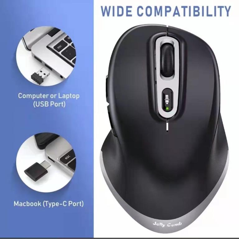 Jelly Comb MS046 Type-C Wireless Mouse 2.4G USB Wireless Mice 2400DPI ...