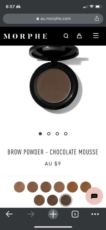 MORPHE BROW POWDER- CHOCOLATE MOUSSE, Beauty & Personal Care, Face ...