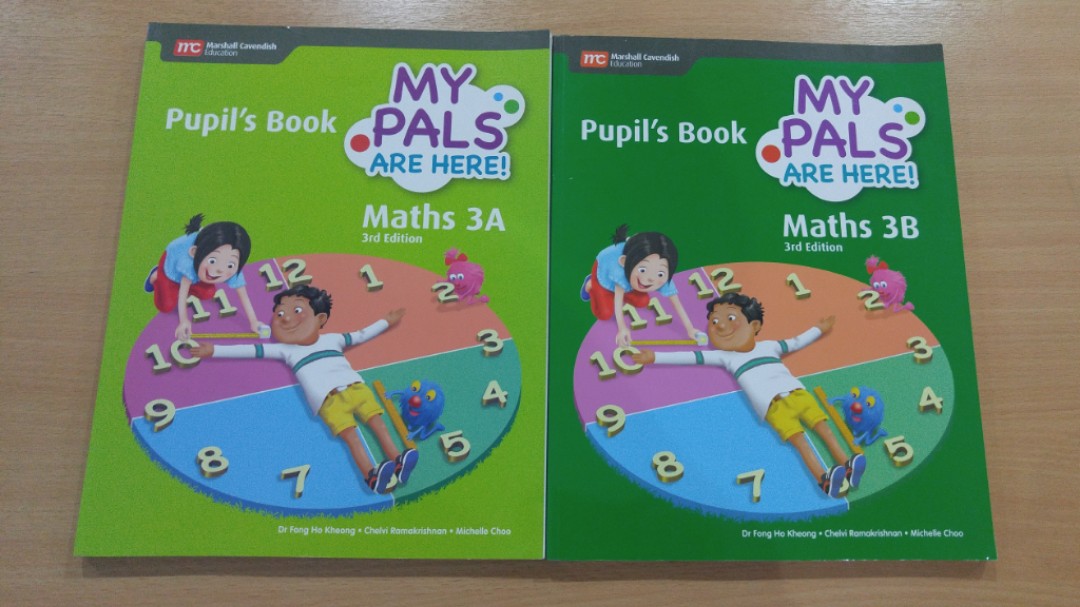 My Pals Are Here Math 3A & 3B Text Book For Primary 3 , 3rd Edition ...
