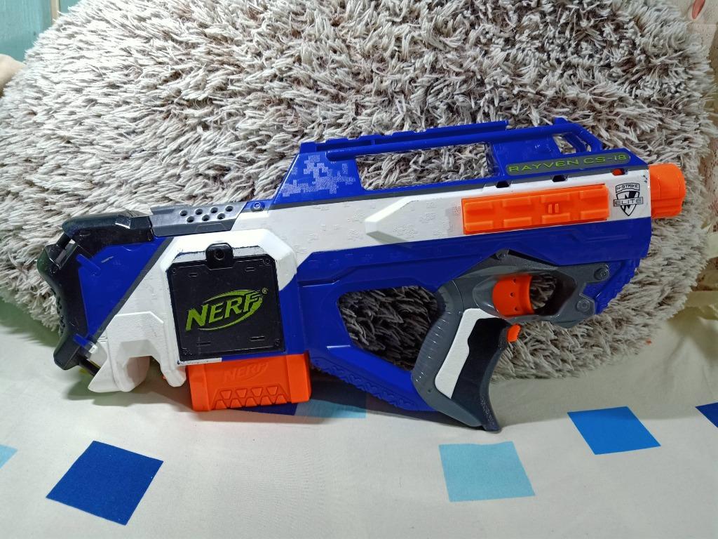 NERF Raven CS-18 Semi-automatic battery Preloved Original Blasters Toy ...