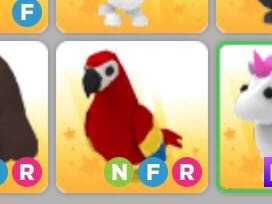 Nfr parrot adopt me, Video Gaming, Video Games, Others on Carousell