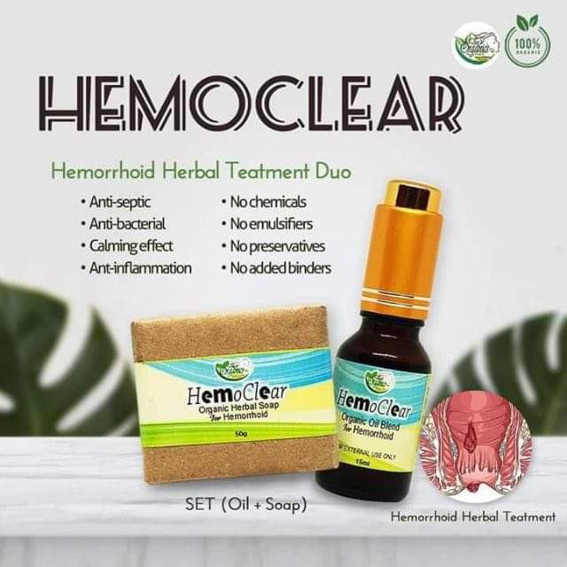 ORGANIC ALMORANAS TREATMENT HEMOCLEAR SET SOAP AND OIL (Gamot sa ...