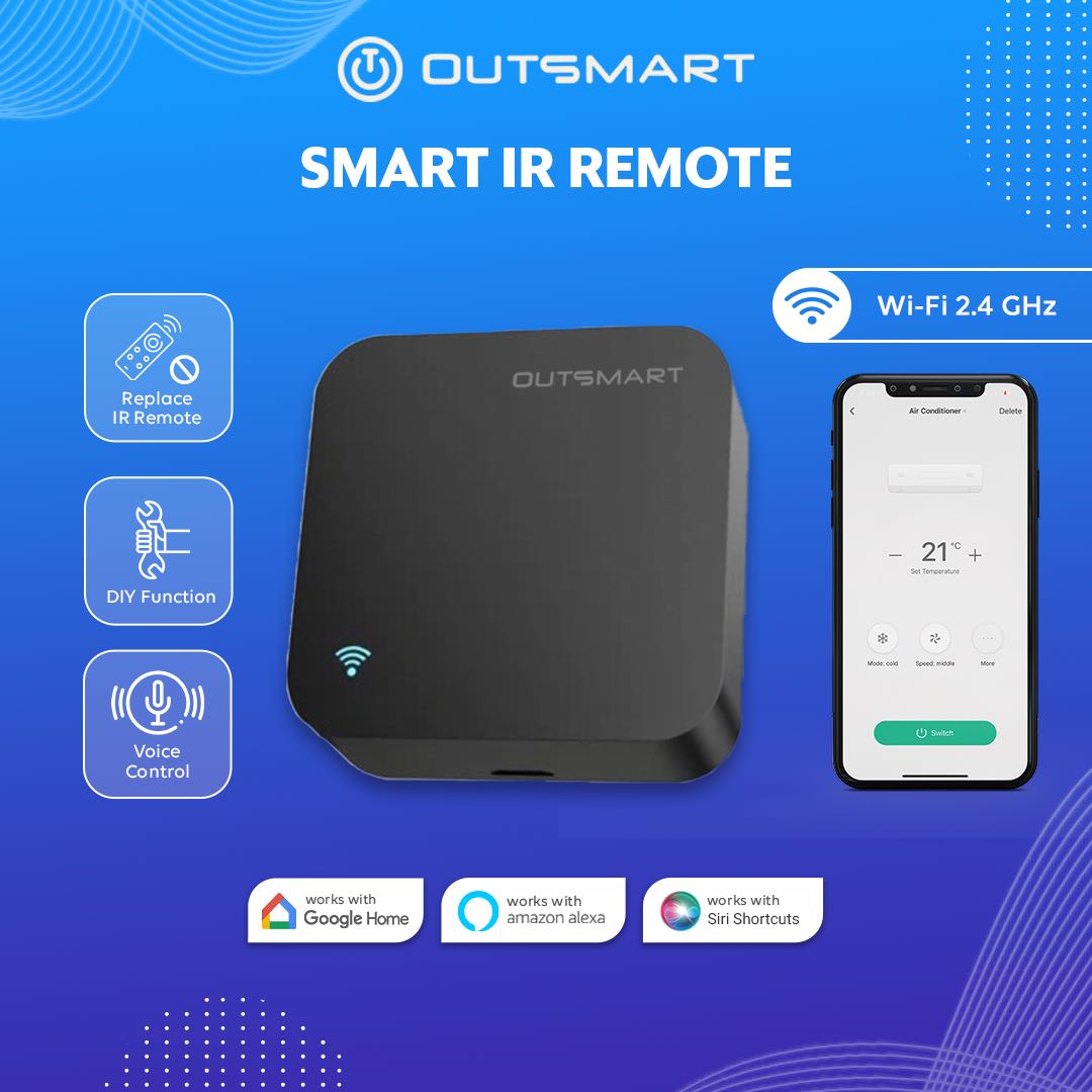 OUTSMART Wifi Smart Universal IR Remote Control Infrared All in One ...