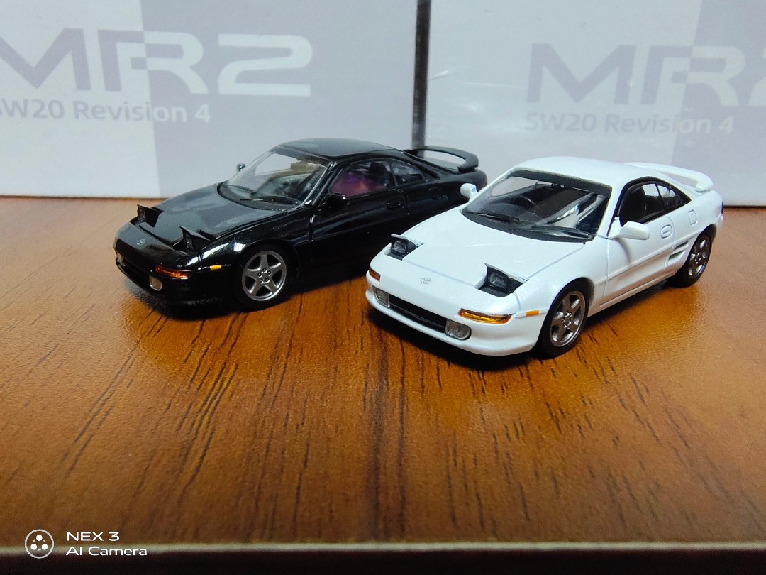 PEAKO 1/64 TOYOTA MR2 SW20 Revision 4 黑&白色 一對, 興趣及遊戲, 玩具 & 遊戲類 - Carousell