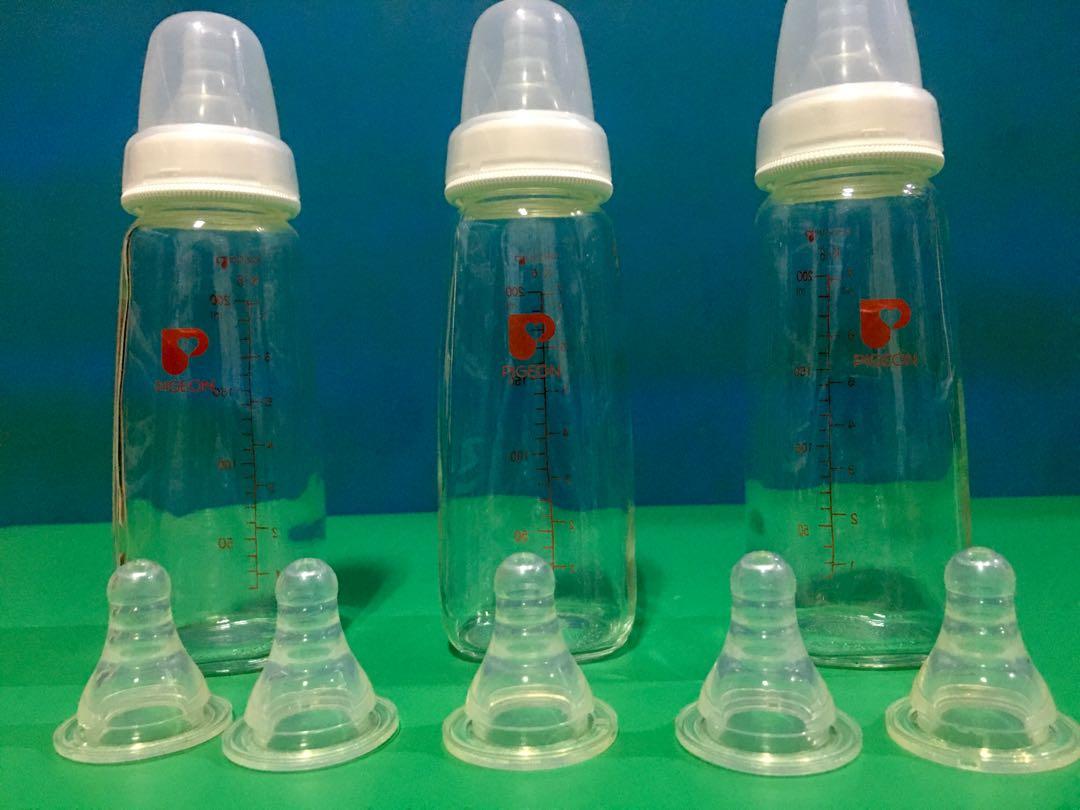 Pigeon Glass Baby Bottle, Babies & Kids, Nursing & Feeding ...
