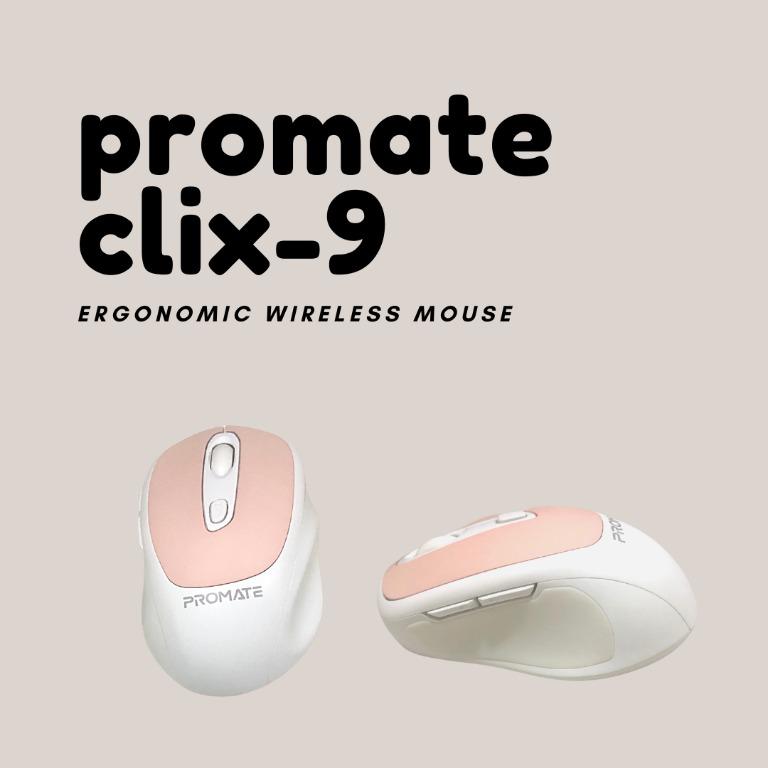 Promate Clix-9 Ergonomic Wireless Mouse, Computers & Tech, Parts ...