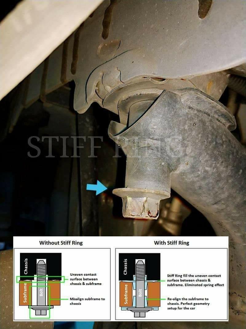 Proton Preve Suprima S Exora STIFF RING Subframe Fine Tuning Kit Front ...