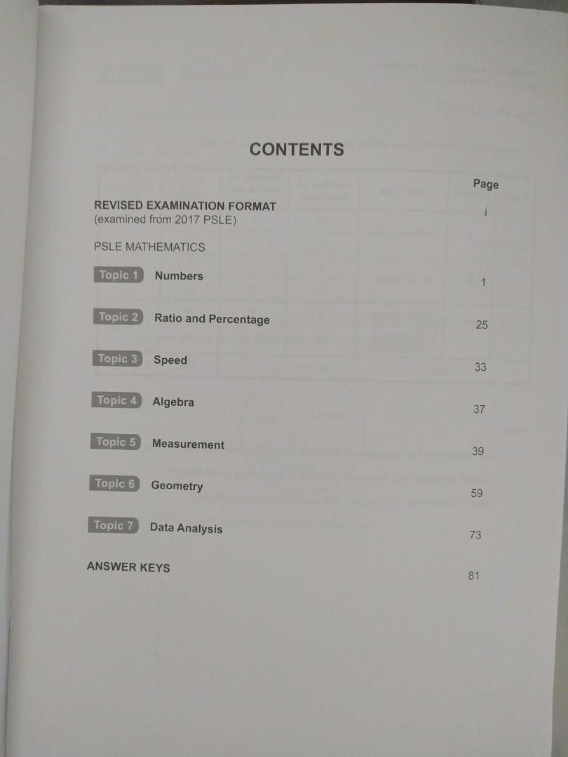 PSLE Mathematics Topical Assessment Book, Hobbies & Toys, Books ...
