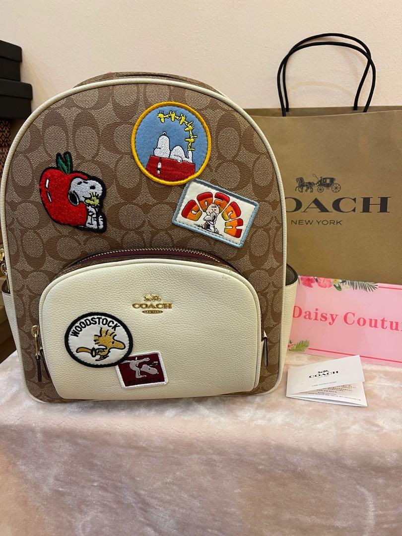 Ready stock original snoppy backpack monogram 4115 backpack, Luxury ...