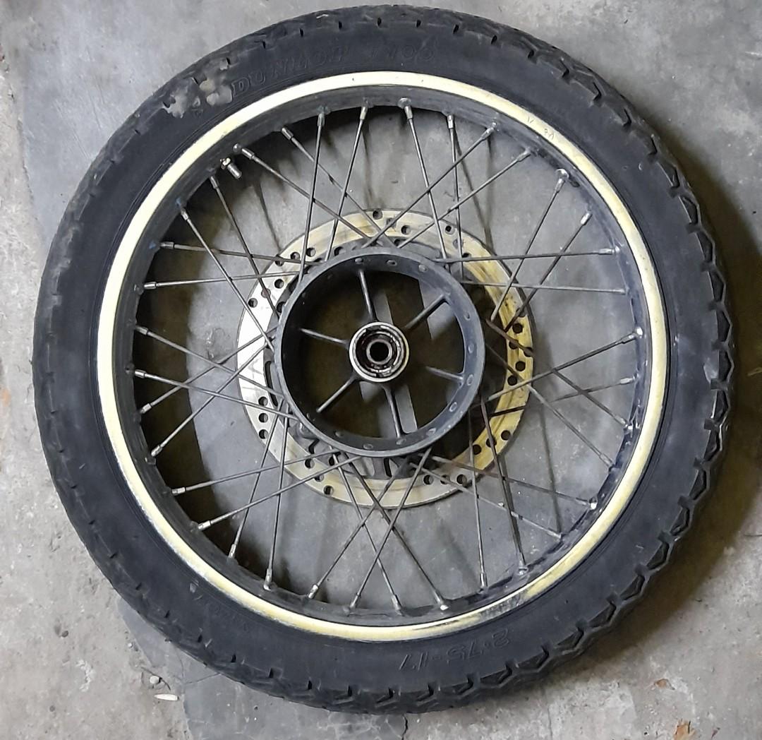 RIM DEPAN KAWASAKI KIPS LAMA KR150 VICTOR KRZ KRX, Motorbikes on Carousell